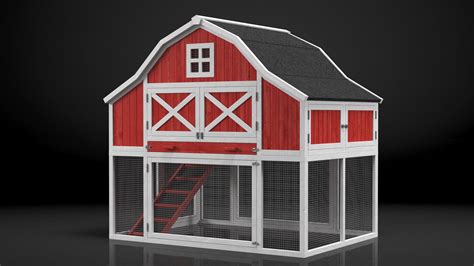 Chicken Coops Collection 3d Model 49 3ds Fbx Obj Ma Max C4d