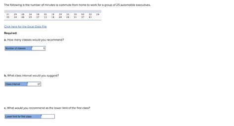 solved the following is the number of minutes to commute