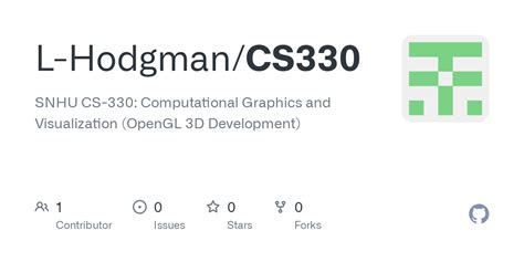 GitHub L Hodgman CS330 SNHU CS 330 Computational Graphics And