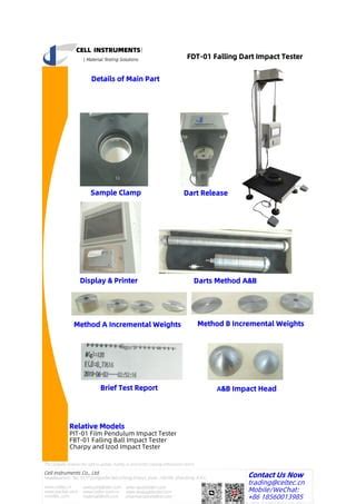 Accurate Impact Testing For Films With Falling Dart Tester PDF