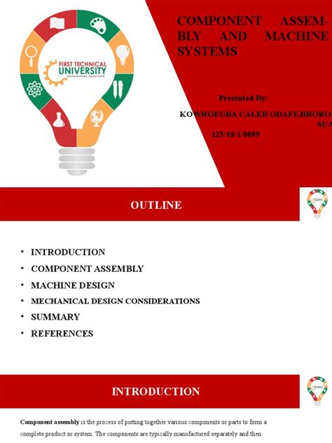 Component Assembly And Machine System Pdf Machines Engines