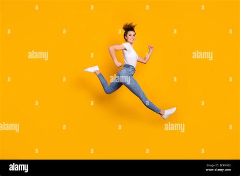 Full Length Body Size View Of Her She Nice Attractive Lovely Sporty