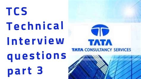 Tcs Interview Questions Technical Part 3 Youtube