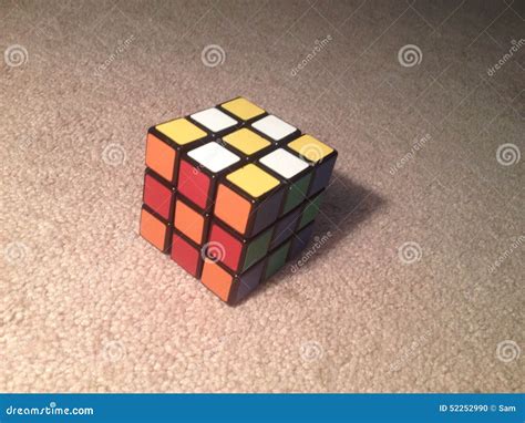 rubik s cube in checkerboard pattern editorial image image 52252990