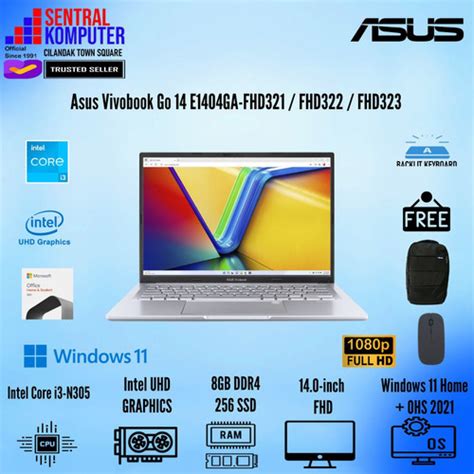 Jual Asus Vivobook Untuk Kantor Asus Vivobook Go 14 E1404ga Fhd321