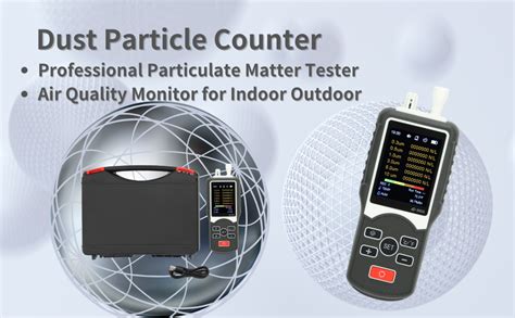 Air Quality Monitor Professional Dust Particle Counter Real Time Data Recording
