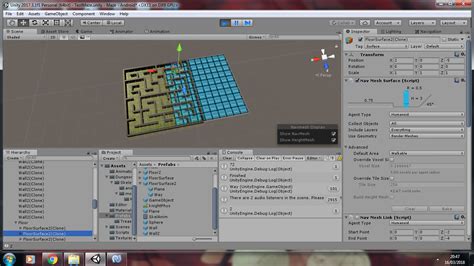 How To Generate Nav Mesh Floor In A Procedural Generated Maze Questions And Answers Unity