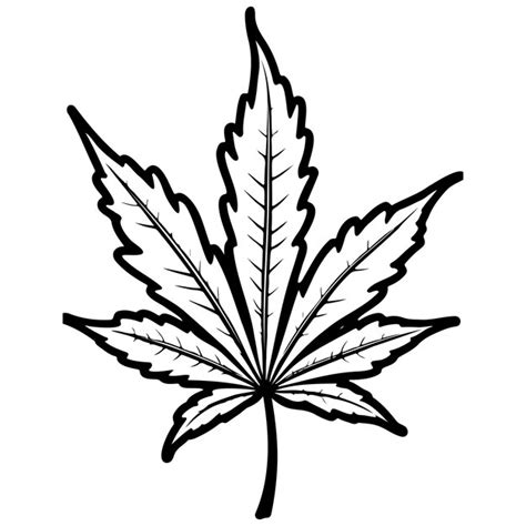 Weed Leaf Drawing Vectors And Illustrations For Free Download Freepik