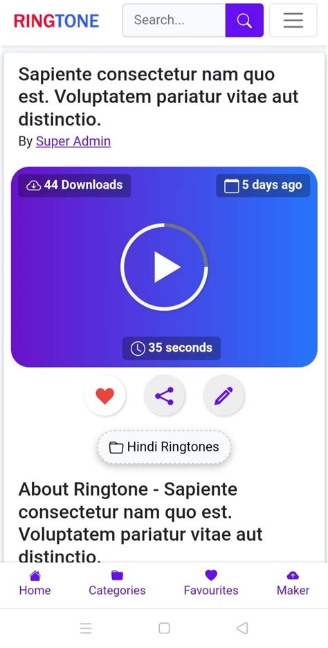 Ringtone Php Script With Maker Source Code Sellanycode