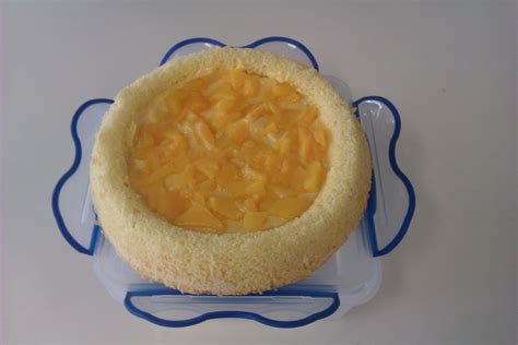 REINBOWBOX Peach Sponge Flan