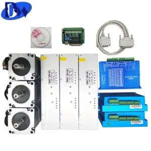 3 Axis CNC Kit NEMA 34 Easy Servo Closed Loop Stepper Motor With Encoder Controller Driver