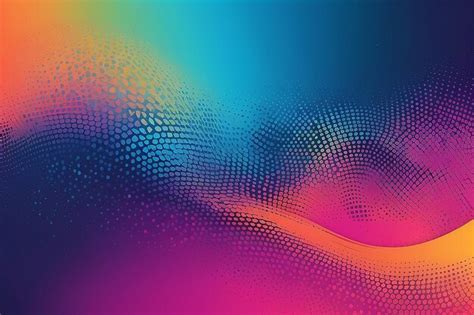 Abstract Halftone Gradient Vector Vibrant Background With Blending Colors And Textures Premium