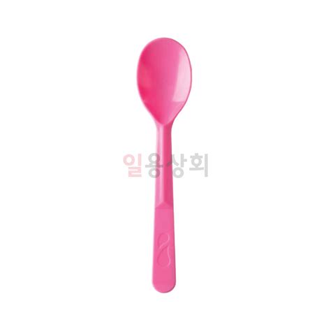 일회용 스푼 Bw 대 120mm 줄줄이 개별포장 4000개 분홍 빙수 아이스크림 일용상회