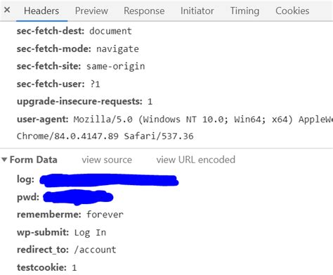 Python Unable To Log Into Website Using Requestspost Despite