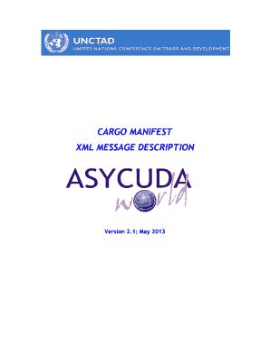 Manifest XML Structure Customs Gov Fill And Sign Printable Template