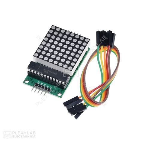 Max7219 Módulo Matriz De Leds 8x8 5v Cátodo Común Plexylab