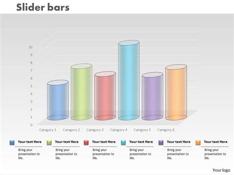 0414 Slider Column Chart For Communicating Data Powerpoint Graph PowerPoint Templates