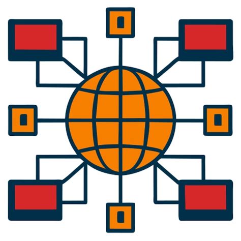 Premium Vector Technology Network Outline Icon Icon