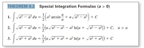 Solved In Exercises Use The Special Integration Solutioninn