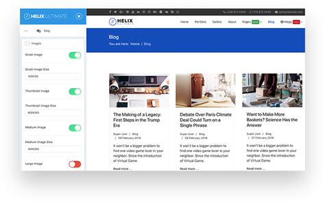 Helix Ultimate Free Universal Joomla Template For Any Website