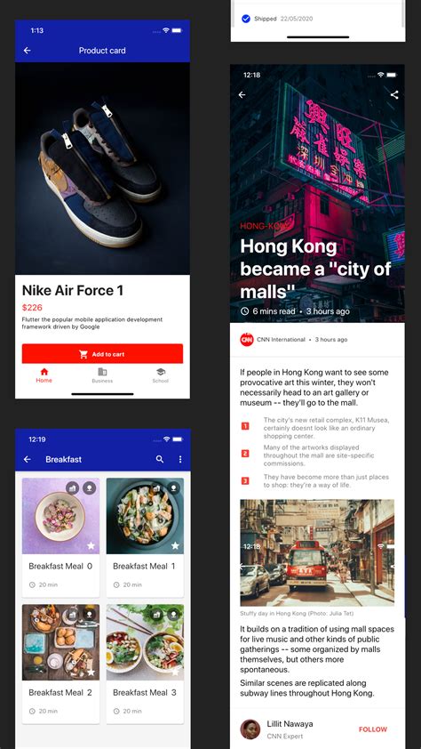 Multipurpose Flutter Template Based On Material Design