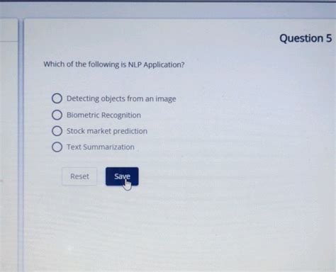 Question 5 Which Of The Following Is NLP StudyX