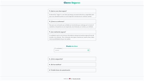 Github Agusjkdev Claves Seguras Un Sitio Web Para Aprender A Asegurar Tus Contraseñas De Los