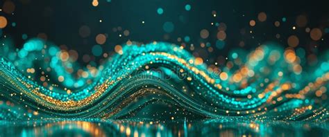 Abstract Musical Background With Shimmering Particles Stock Image
