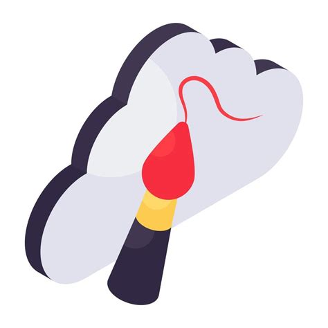 Conceptual Isometric Design Icon Of Cloud Designing 41312346 Vector Art