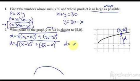 Calculus Abbc Introduction To Optimization Problems Ap Test Prep For