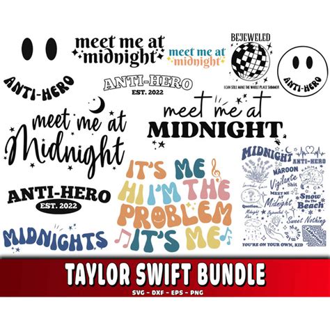 Taylor Swift Bundle Svg Taylor Swift Svg Inspire Uplift