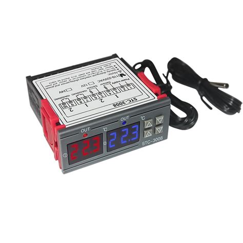 Stc 3008 Ac 220v 12v 24v Digital Dual Thermometer Vicedeal