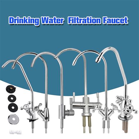 Купити Кухня з нержавіючої сталі 304 1 4 дюйма Кран для фільтра для води Хромований кран для