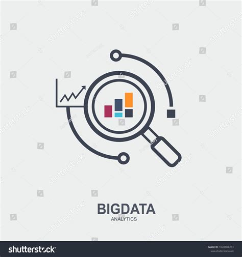 Big Data Modern Flat Line Vector Stock Vector Royalty Free 1028804233 Shutterstock