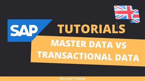 Sap Master Data Vs Transactional Data Youtube