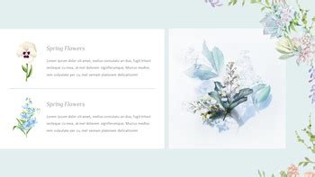 Spring Flowers Design Best Google Slides