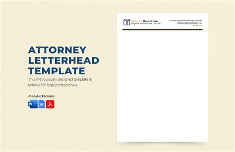 Advocate Letterhead Template In Word Pdf Download
