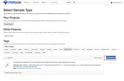 creating a sample fairdom seek documentation