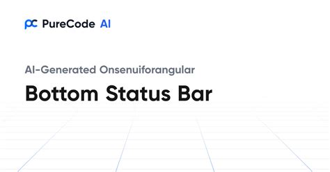 Build Great Onsen Ui Angular Bottom Status Bar With Ai Tools