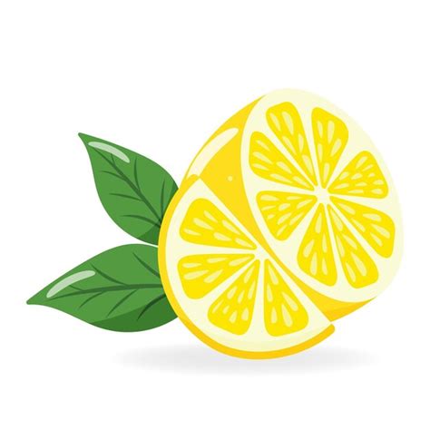 Premium Psd Lemon Slices And Leaves