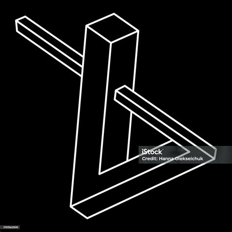 Impossible Objects Optical Illusion Shape 3d Illustration Unreal Geometric Figures Stock