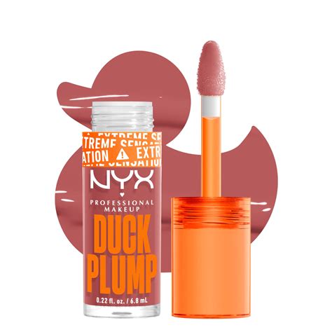 Nyx Professional Makeup Duck Plump Lip Gloss Nude Swings 023 Fl Oz