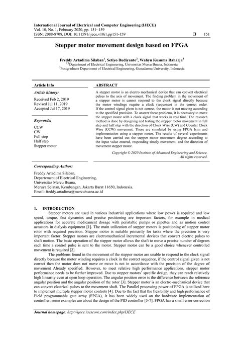Stepper Motor Movement Design Based On Fpga Pdf Programming