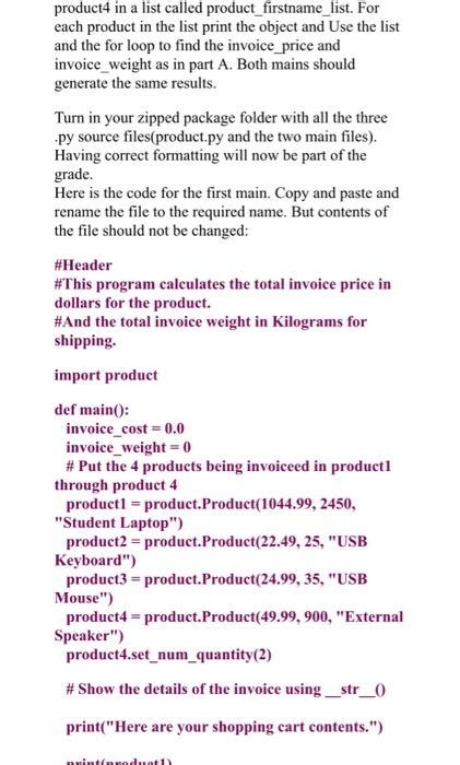 Solved Assignment 12 Classes And Object Inventory Product