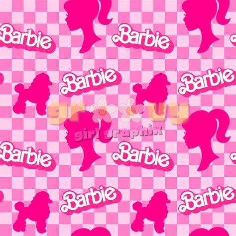 Barbie Seamless Pattern Svg Etsy