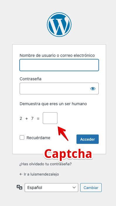 Poner Captcha En Wordpress A Todos Los Formularios Empresa Web