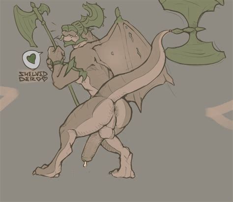 Rule 34 Anthro Armor Ass Axe Backsack Balls Bell Gargoyle Big Penis