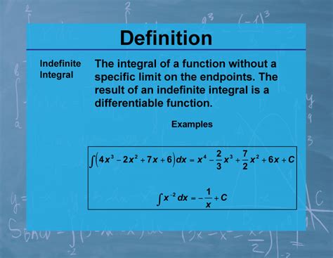 Definition Calculus Topics Indefinite Integral Media4math