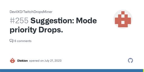suggestion mode priority drops · issue 255 · devilxd