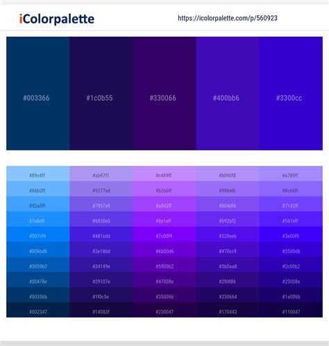 50 Shades Of Indigo Color Names Hex Rgb Cmyk Codes 42 Off